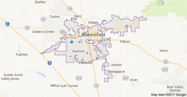 Crime Scene Cleanup Bakersfield Map | Crime Scene Cleanup California